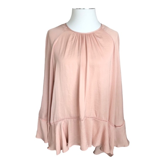 Mossimo Supply Co. | Tops | Mossimo Light Pink Tunic Top With Ruffle ...